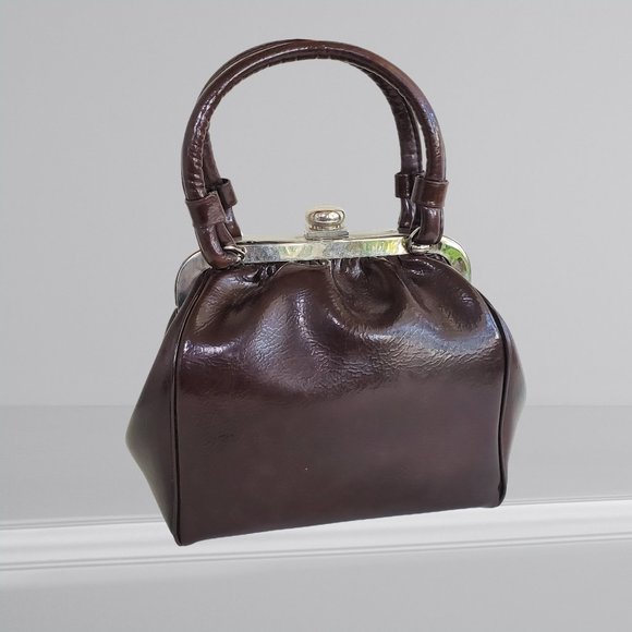 Kadin | Bags | Vintage 6s Wide Opening Kadin Top Handle Vinyl Handbag ...